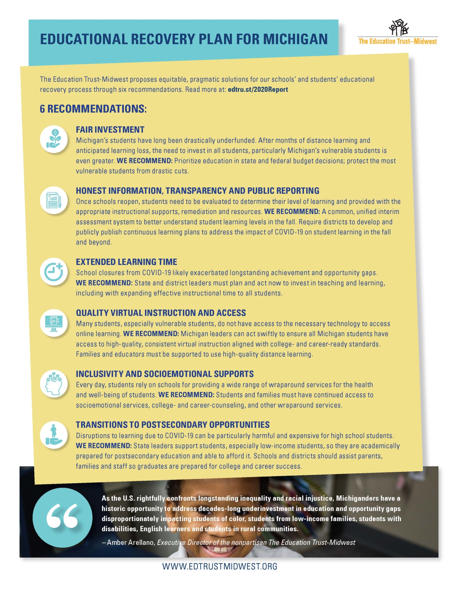 Educational Recovery Plan for Michigan - The Education Trust - Midwest